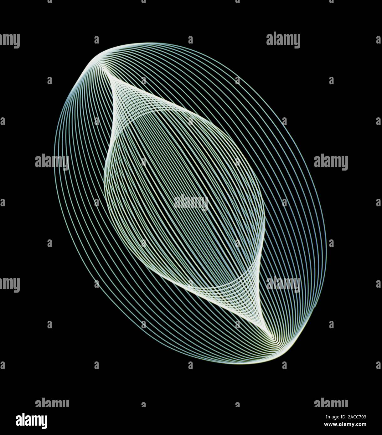 Harmonogram. This unique pattern was created using a device called a ...