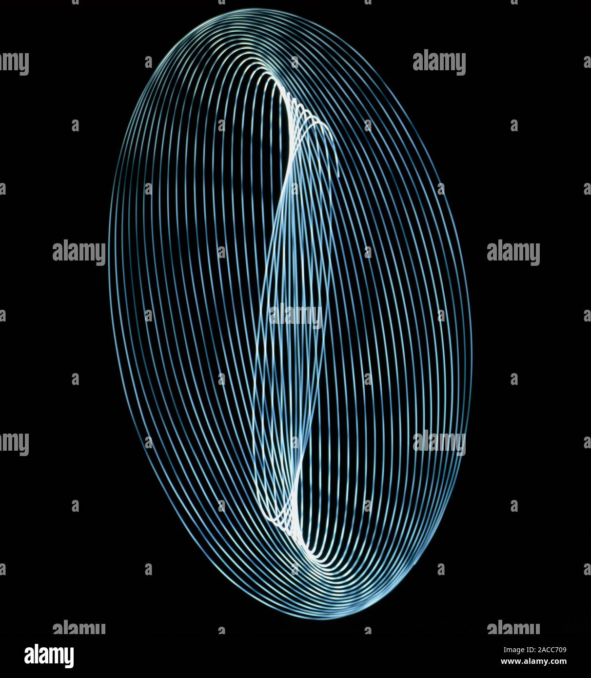 Harmonogram. This unique pattern was created using a device called a two-pendulum harmonograph ...