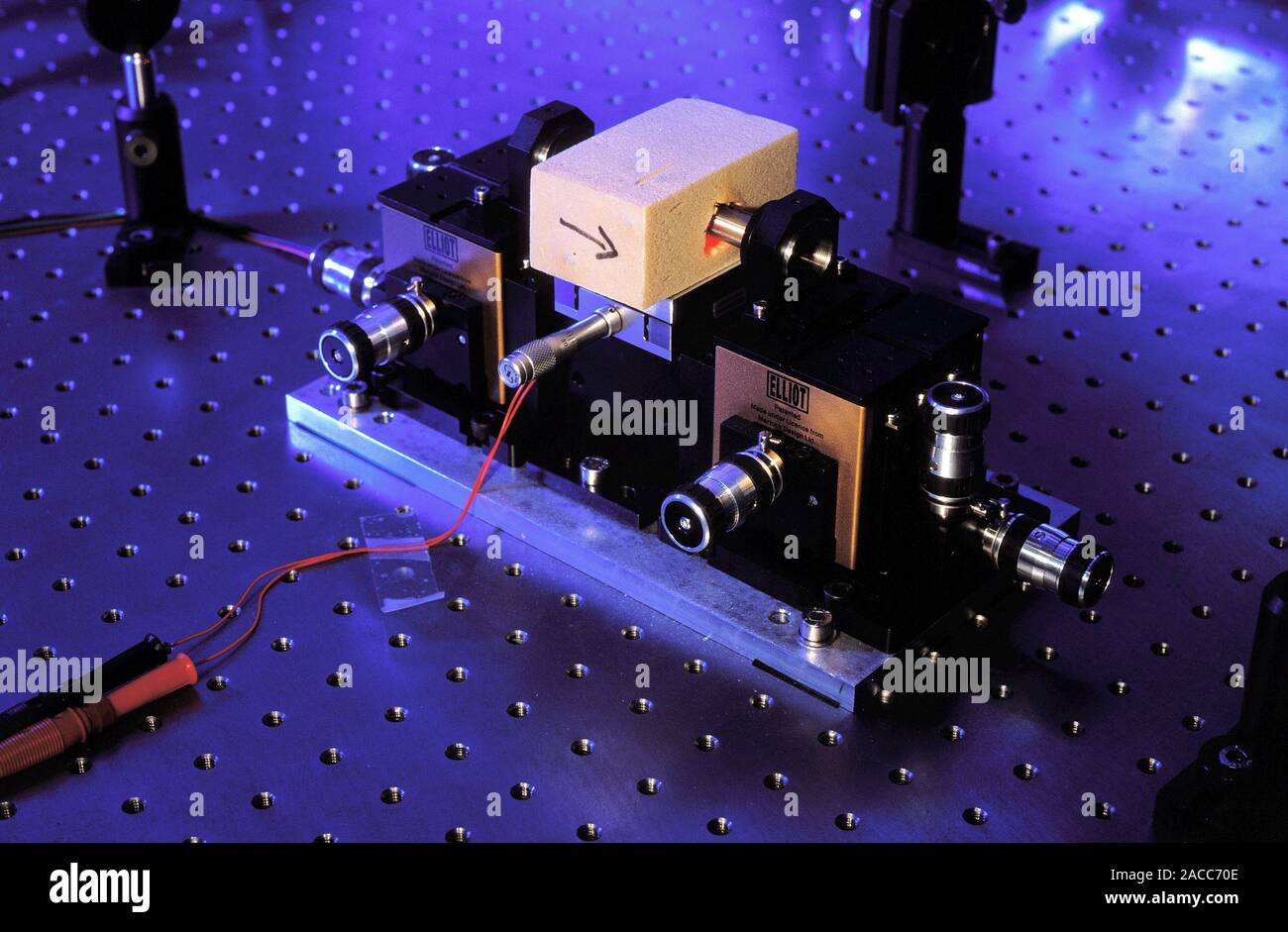 Quantum entanglement experiment. Photon filter for an experiment to ...