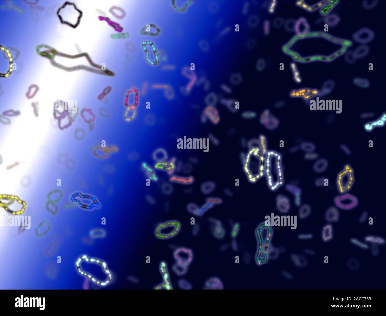 Superstrings. Conceptual computer artwork of the superstrings of string ...