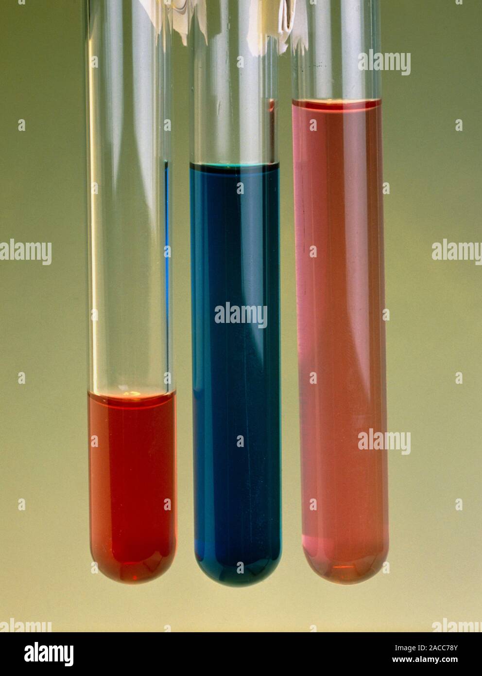 Colour change due to ligand displacement. Experiment illustrating a ...