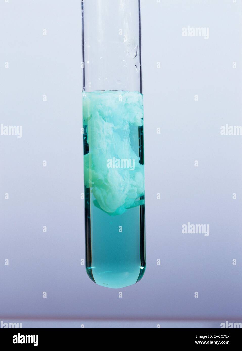 Nickel hydroxide precipitate formed by adding sodium hydroxide (NaOH ...