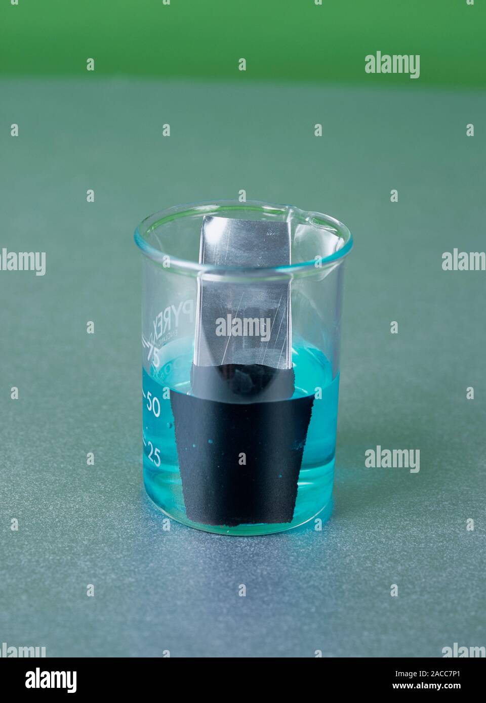 Displacement reaction. Image 1 of 2. Displacement reaction between zinc ...