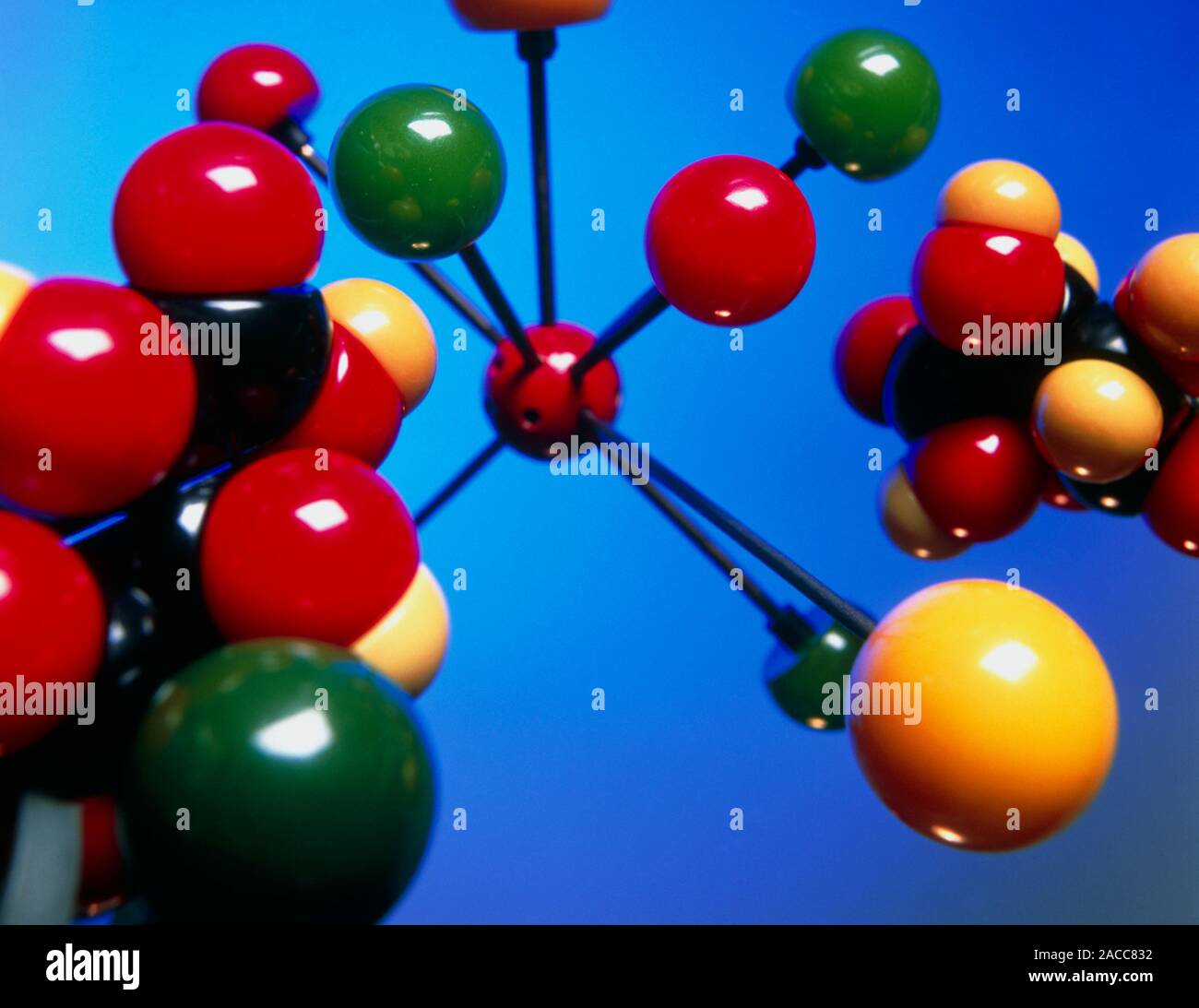 Molecule. Two models which represent the arrangement of atoms in a ...