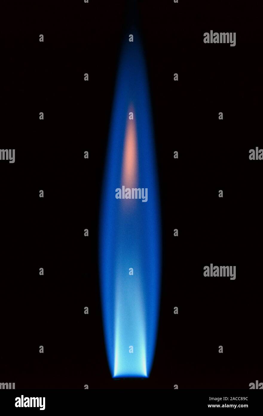 Propane gas flame from a bunsen burner Stock Photo - Alamy
