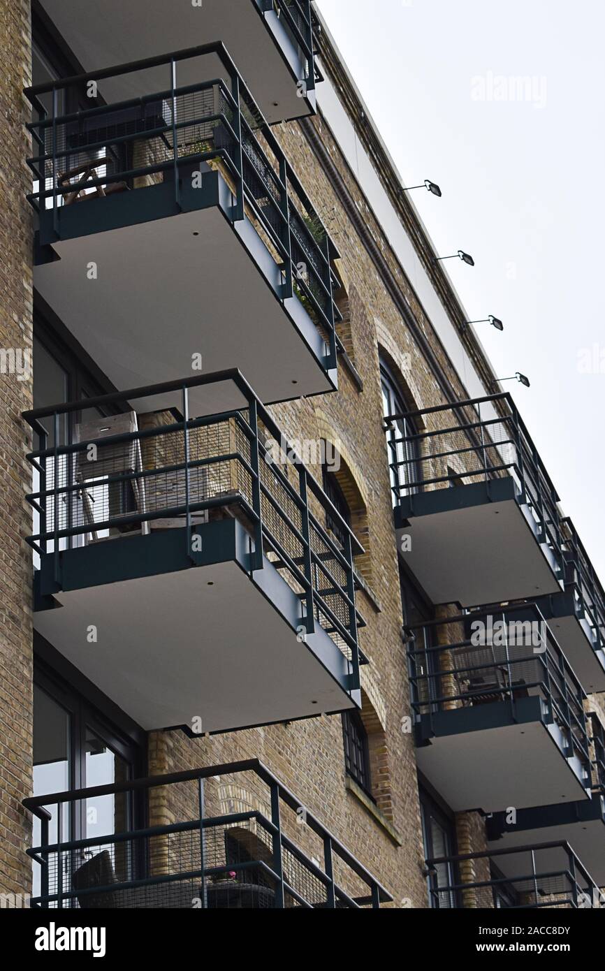 Converted Quayside building - Apartment Block at Bermondsey, beside the ...