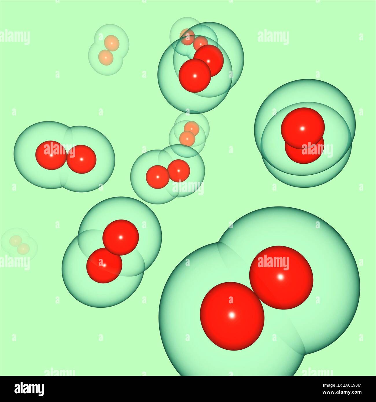 This image may not be used in educational posters Oxygen molecules ...