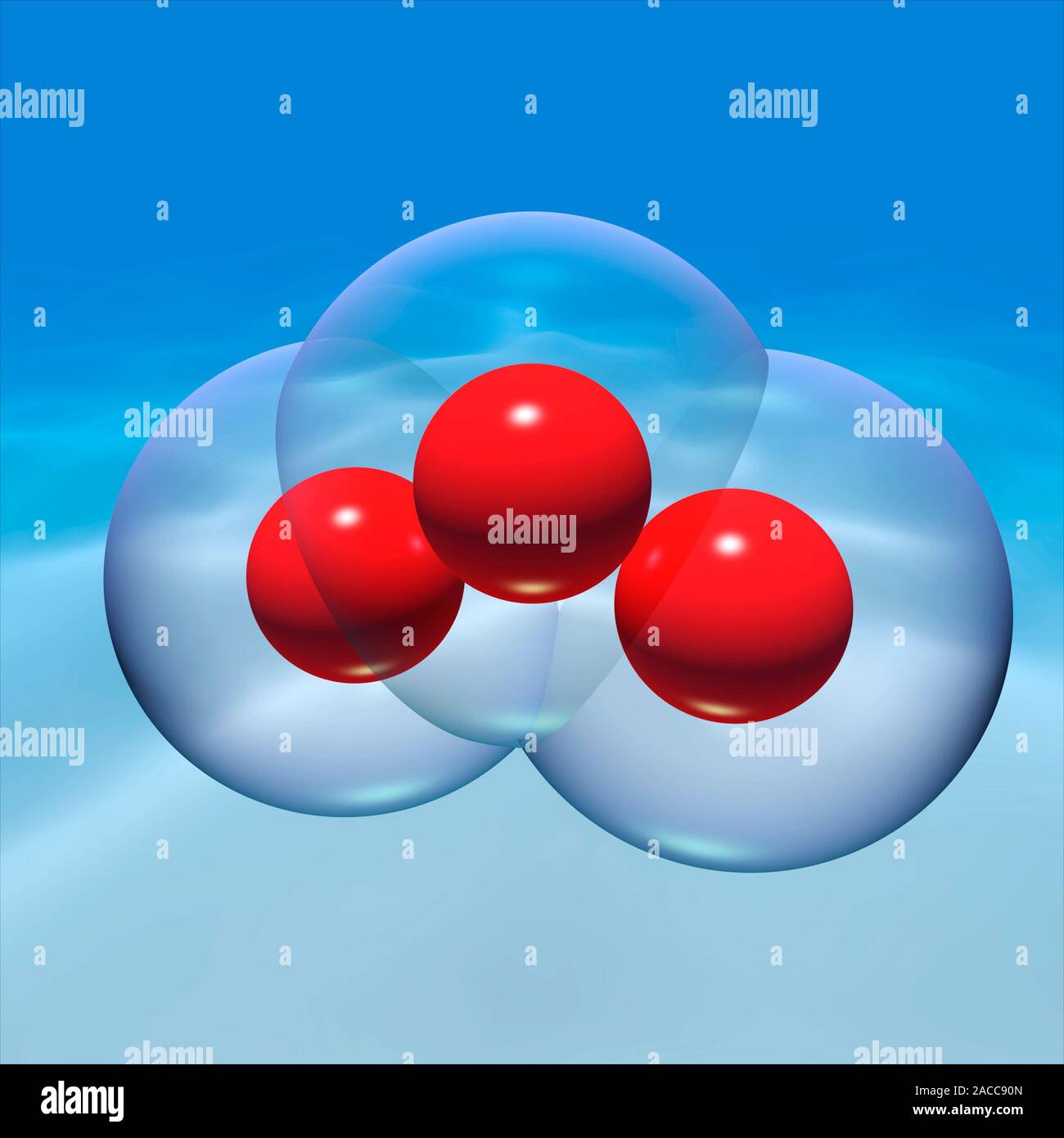 This image may not be used in educational posters Ozone molecule ...