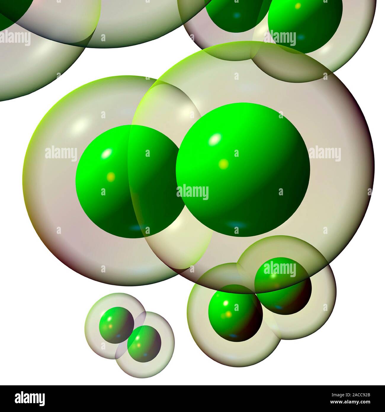 This image may not be used in educational posters Chlorine molecules ...