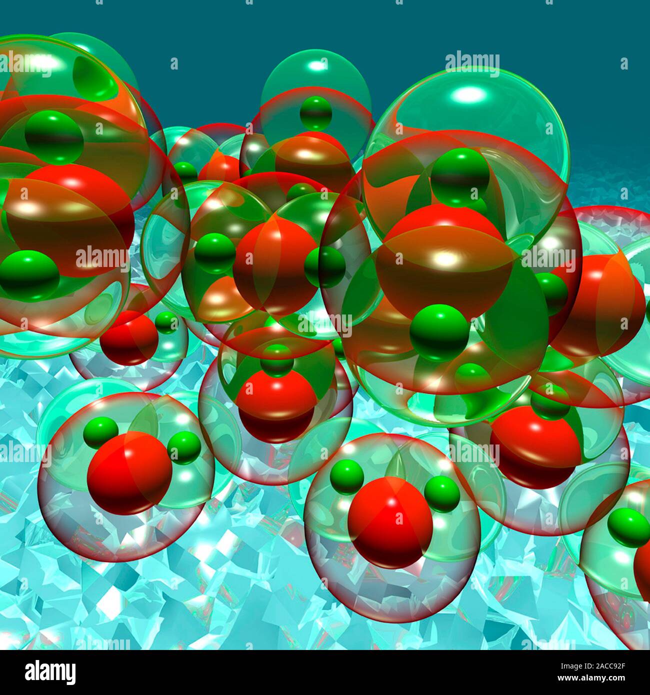 This image may not be used in educational posters Water molecules in ...