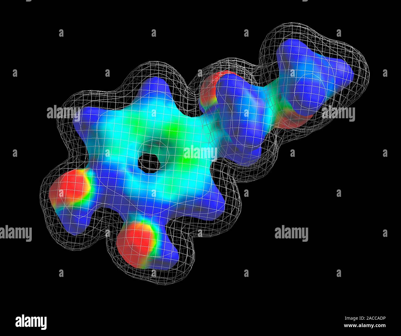 Adrenaline. Molecular model of the hormone adrenaline, or epinephrine ...