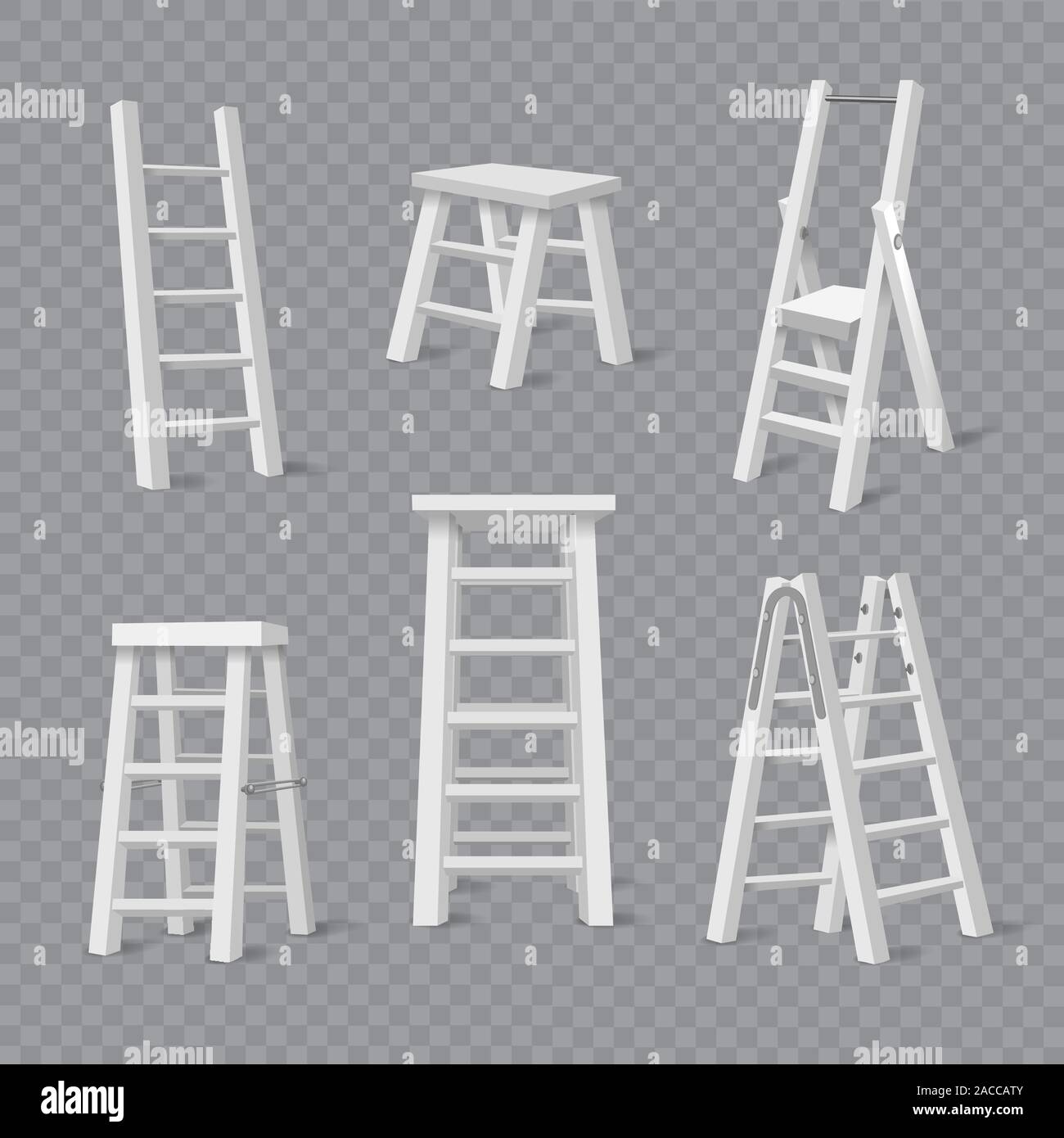 Carpenter ladders set Stock Vector Image & Art - Alamy