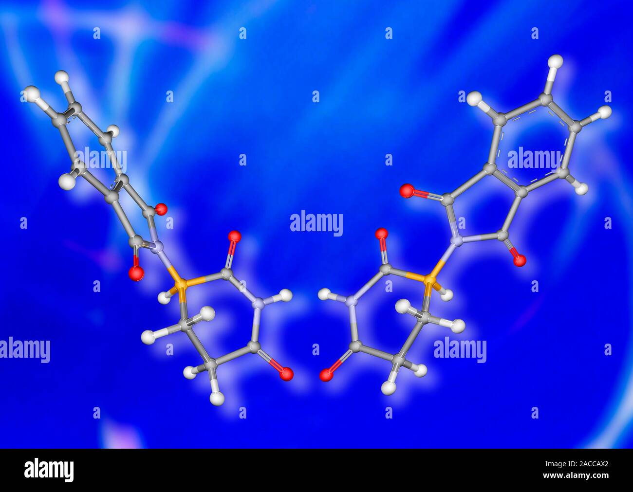 Two forms of thalidomide. Molecular models of the S- (left) and R ...