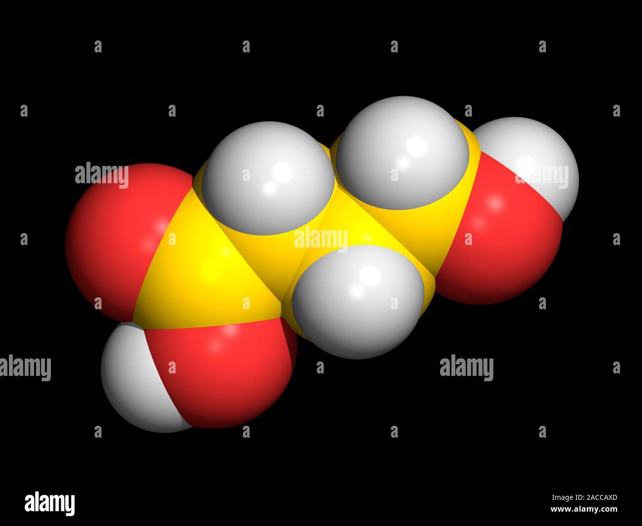 GHB molecule. Computer model of a molecule of the recreational drug ...