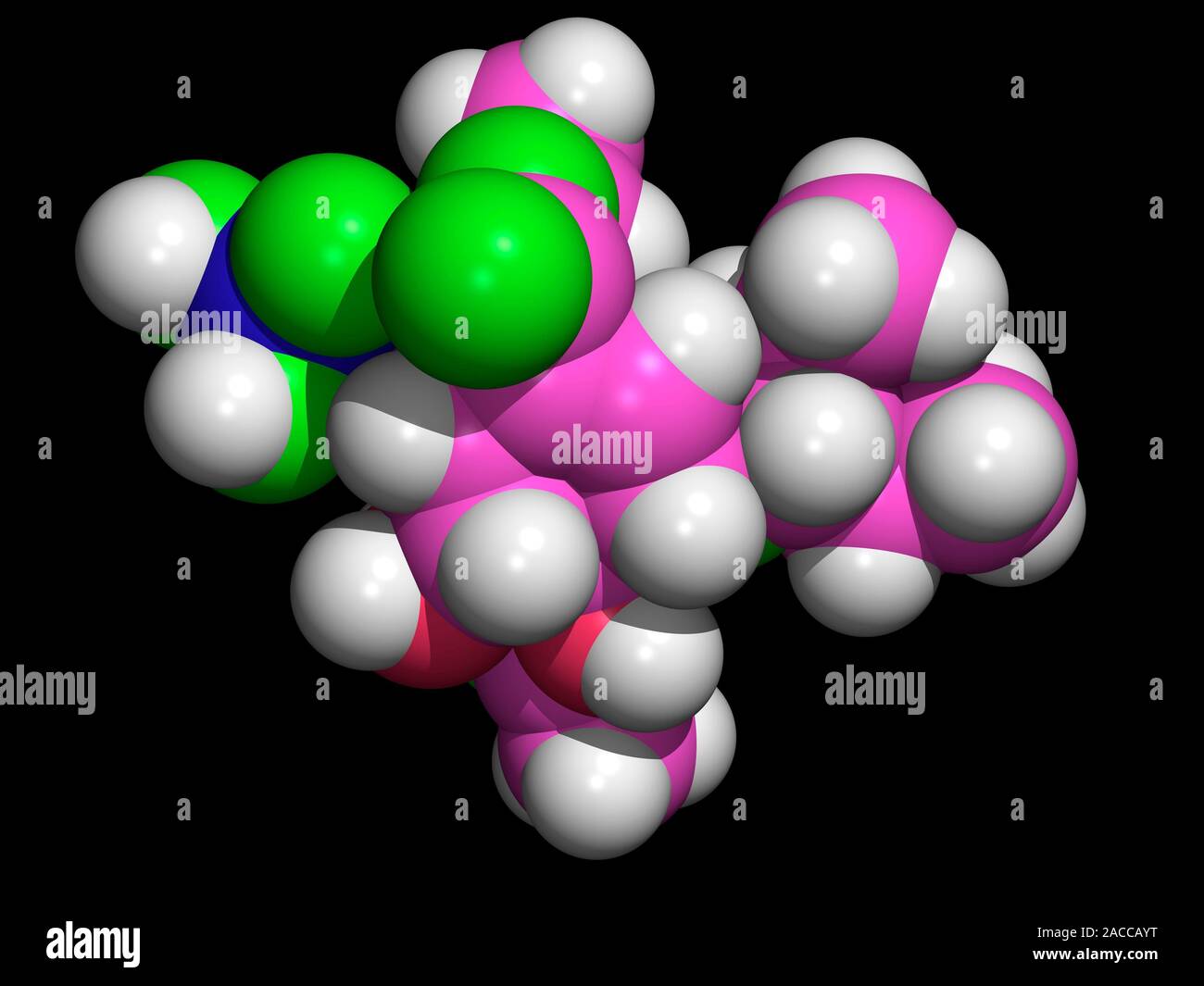 Tamiflu drug molecule, computer model. Tamiflu (oseltamivir phosphate ...