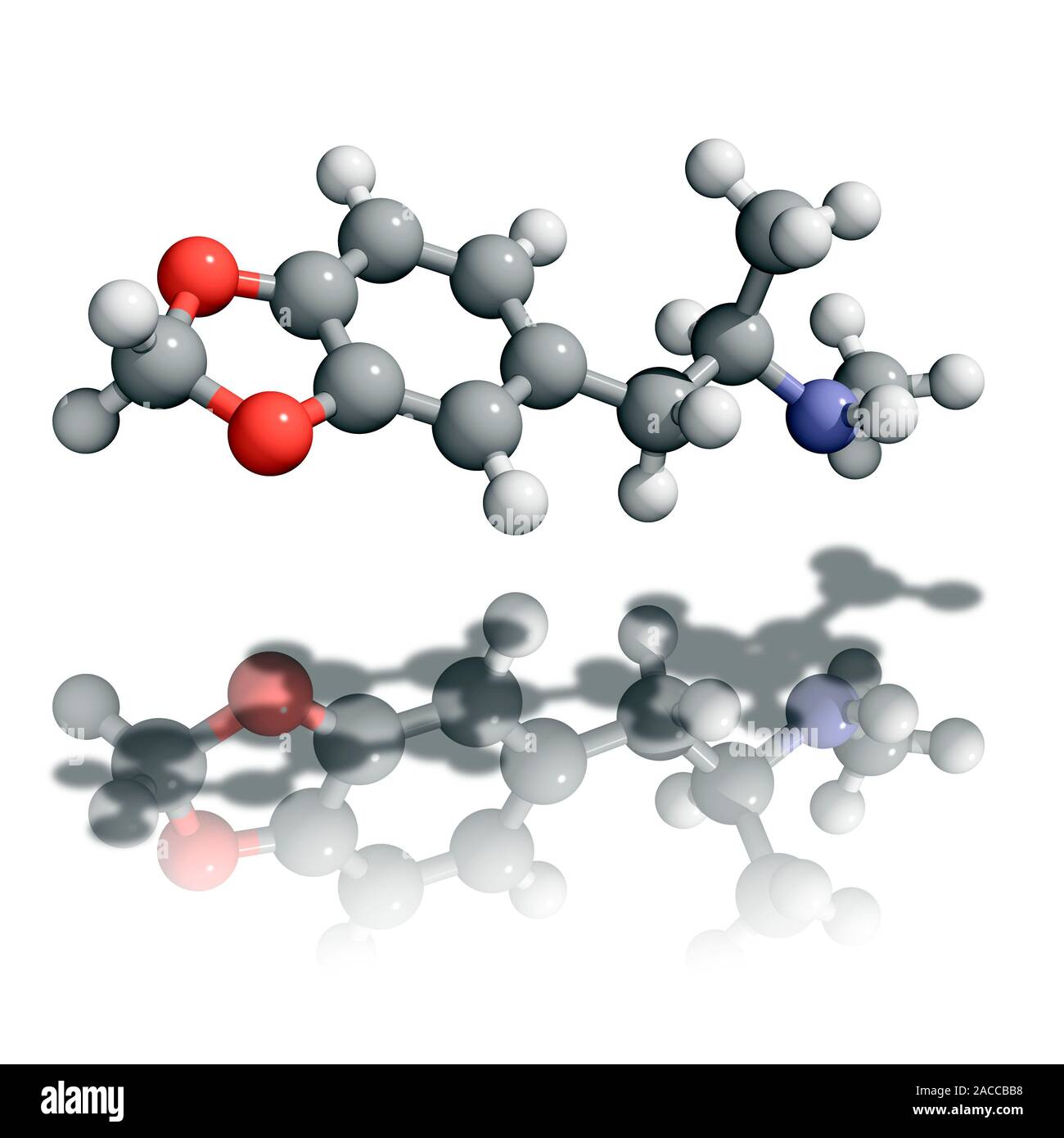 Ecstasy, molecular model. Ecstasy is the common name for the illegal ...