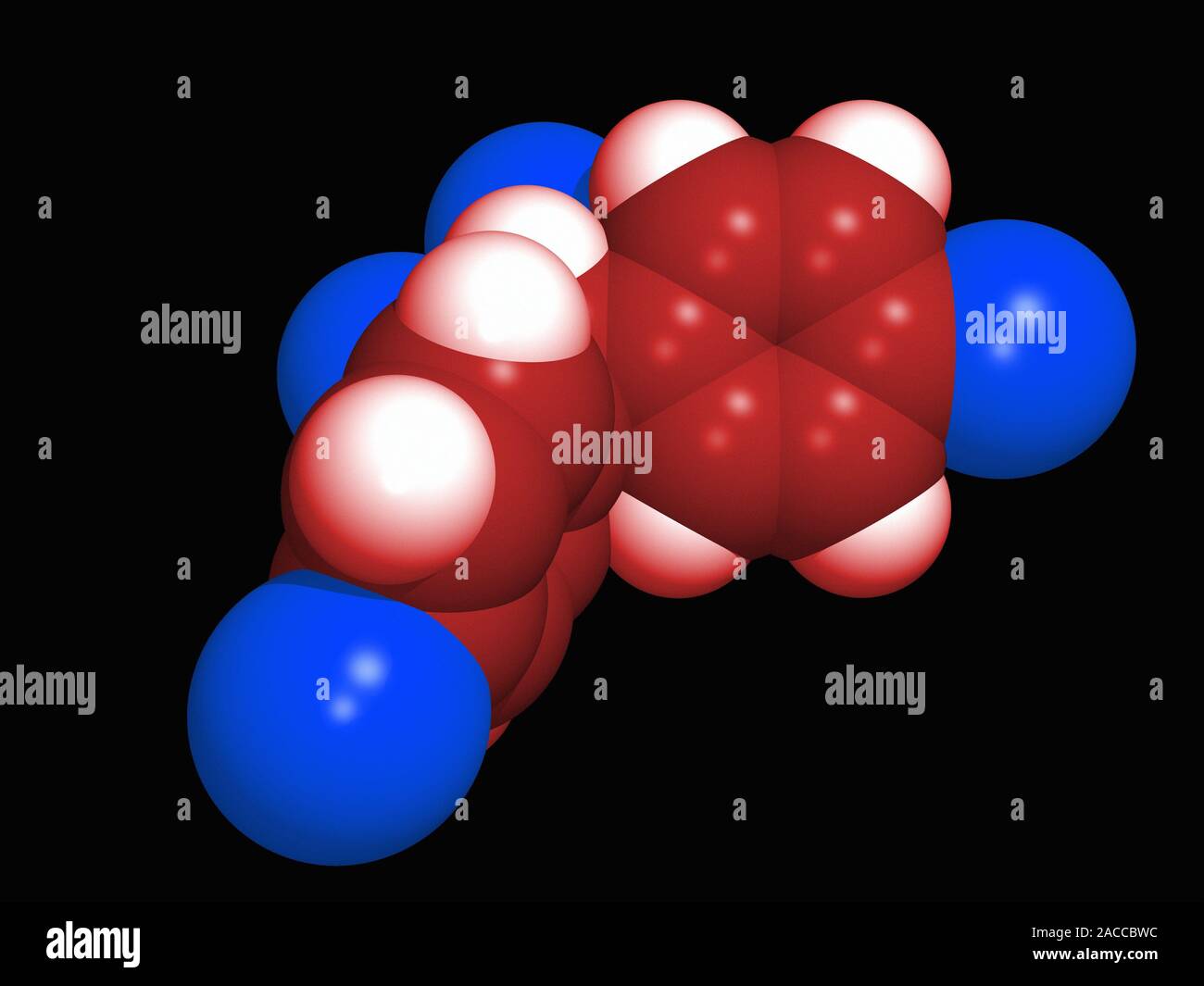 DDT molecule. Computer model of a molecule of the pesticide DDT ...