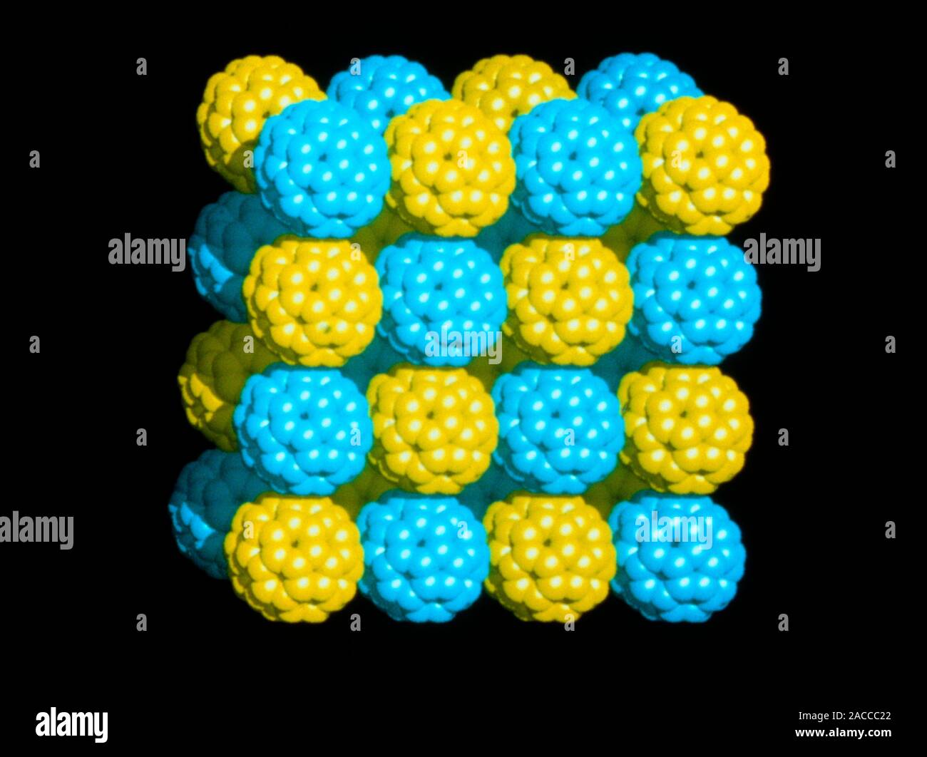 Computer graphics space-filling representation of the hypothetical ...