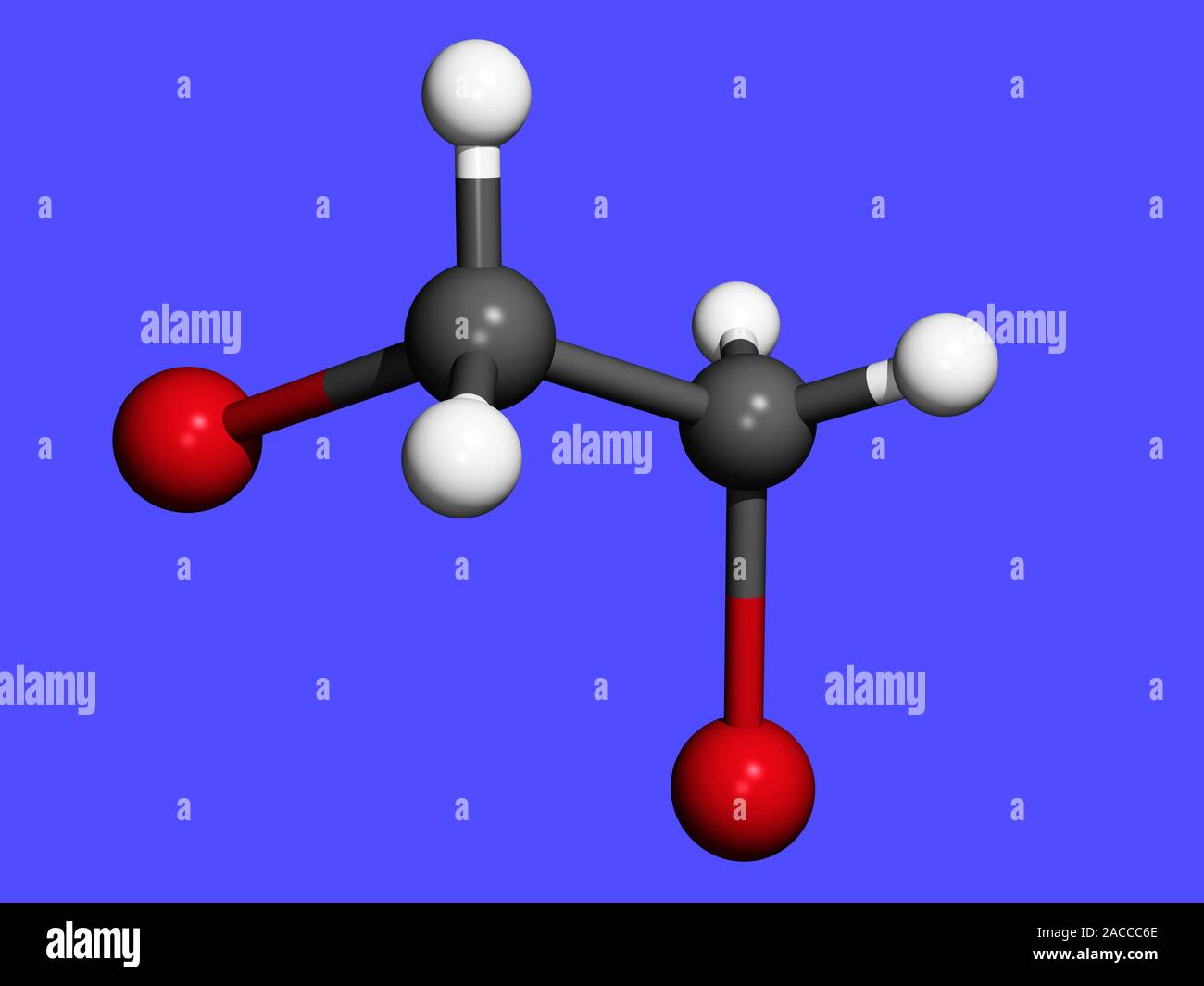 Dibromoethane molecule. Computer-generated molecular model of 1,2 ...