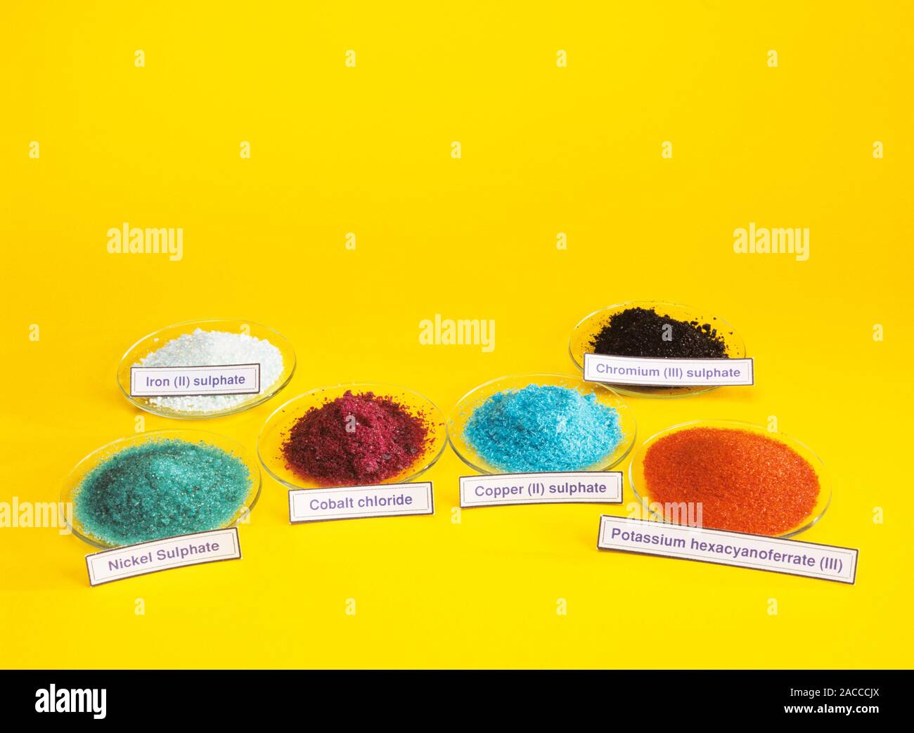 Transition metal compounds. These have intense colours because of the ...
