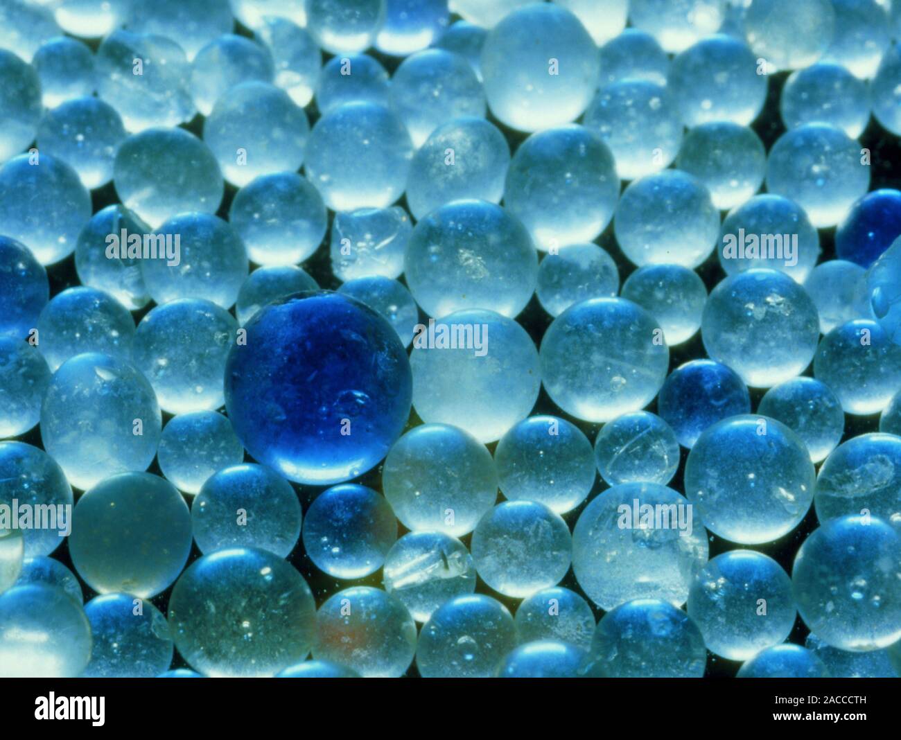 Unsaturated silica gel spheres. The readiness with which these spheres ...