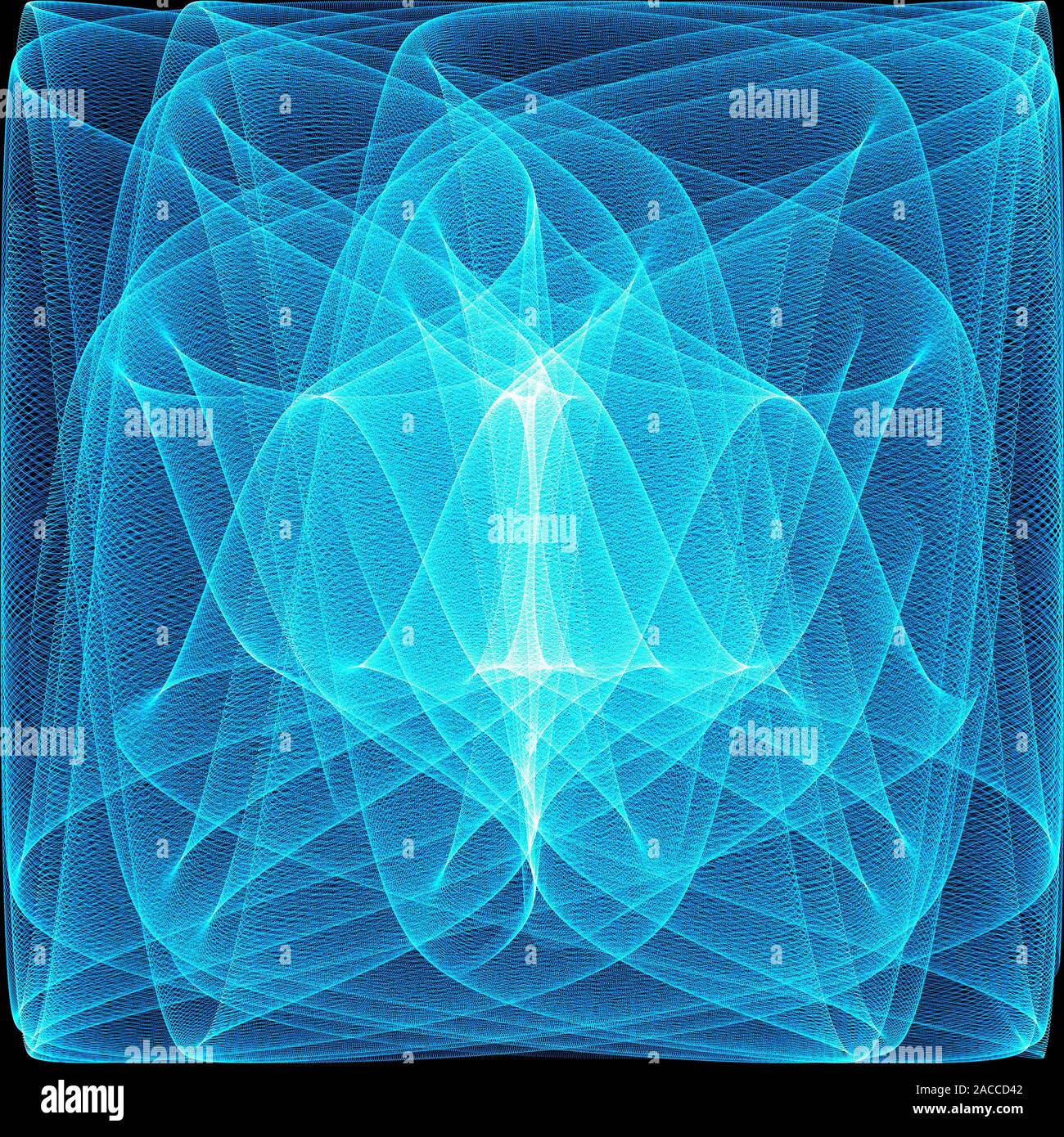 Wave patterns. Computer artwork of wave patterns based on the sine wave ...