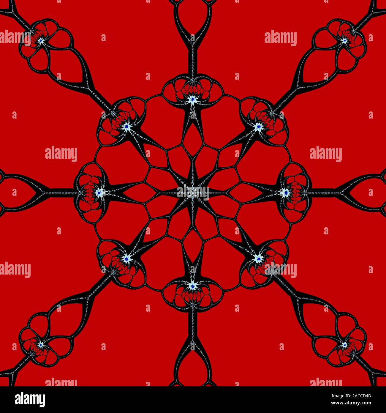 Mathematical artwork. Computer artwork based on polynomial equations ...