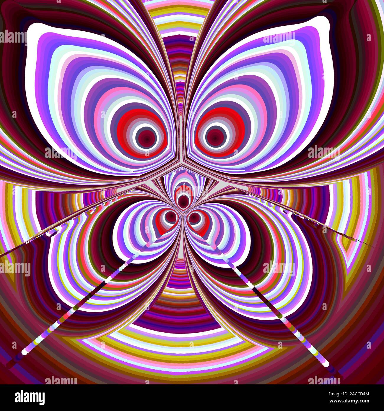 Mathematical artwork. Computer artwork based on polynomial equations ...