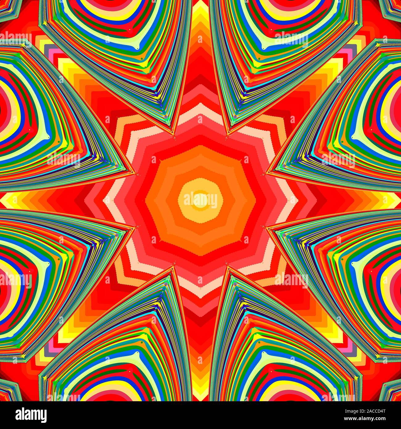 Mathematical artwork. Computer artwork based on polynomial equations ...