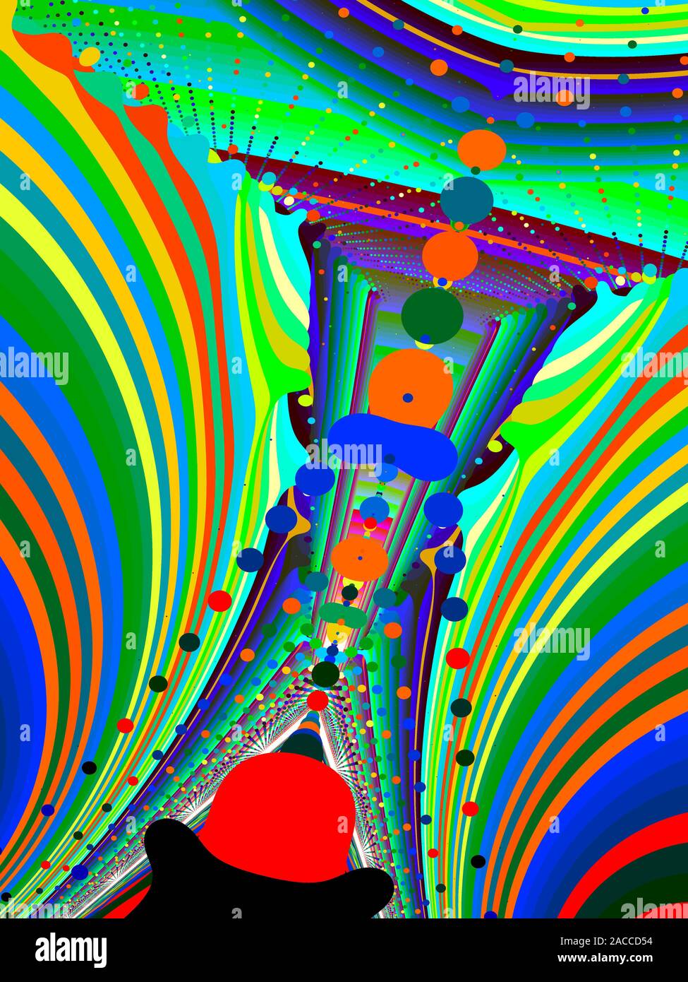Mathematical artwork. Computer artwork based on polynomial equations ...