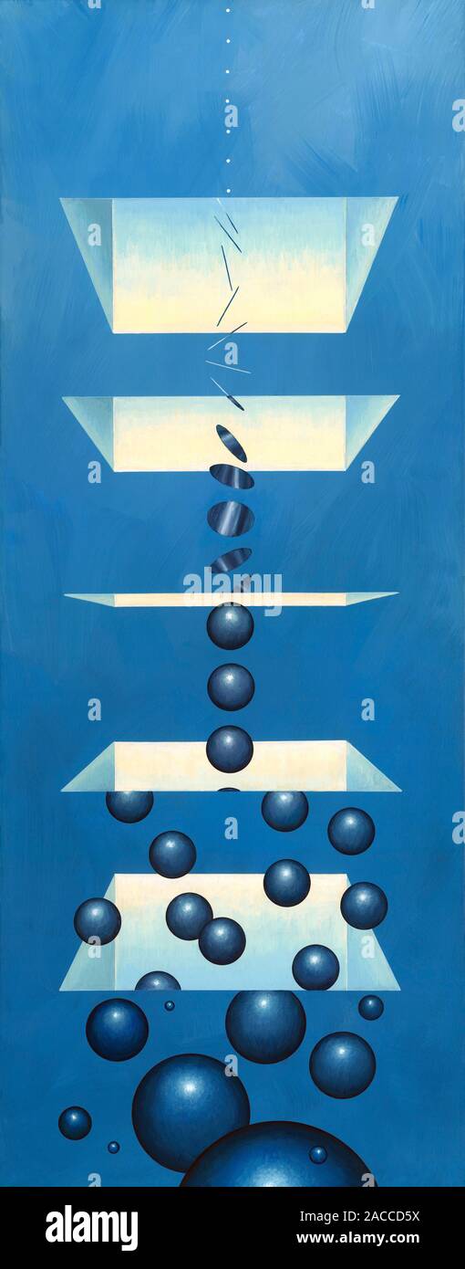 Spatial dimensions. Conceptual artwork titled Through Dimensions ...