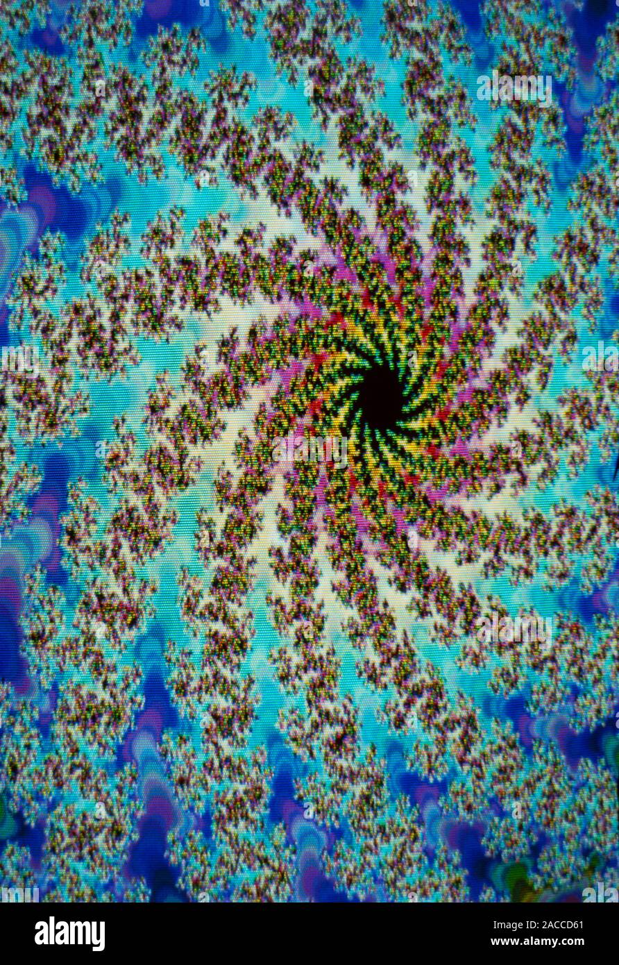 Fractal geometry: computer graphics representation of part of the ...