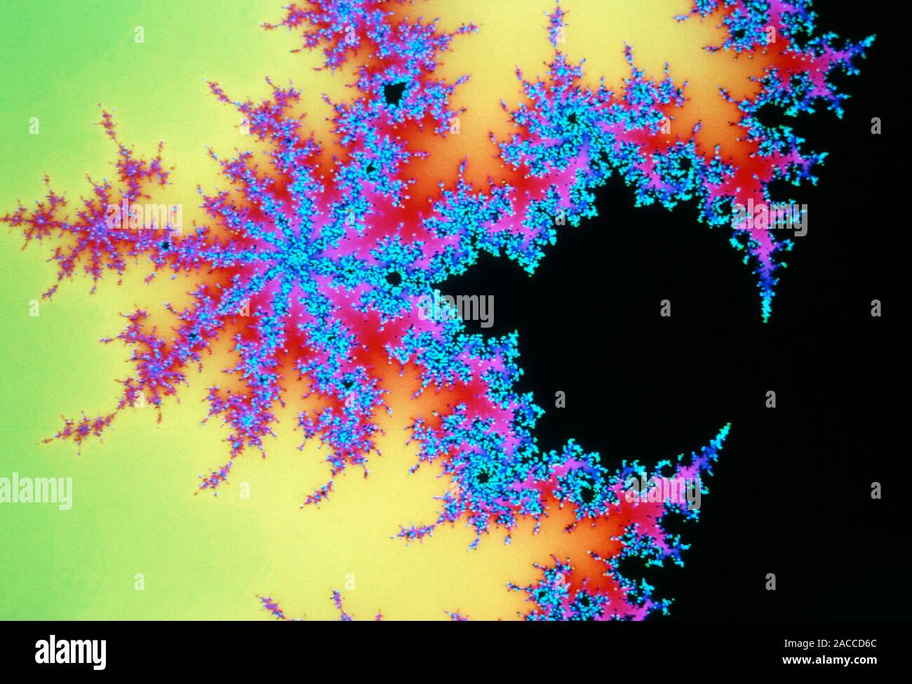 Fractal geometry: computer graphics representation of a detail from the ...