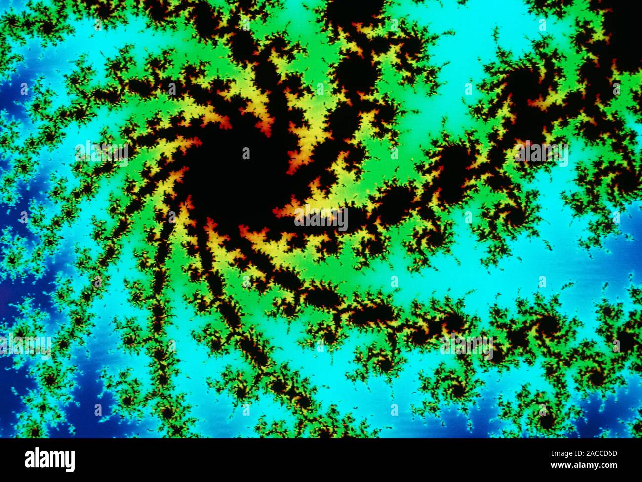 Fractal geometry: computer graphics representation of a detail from the ...
