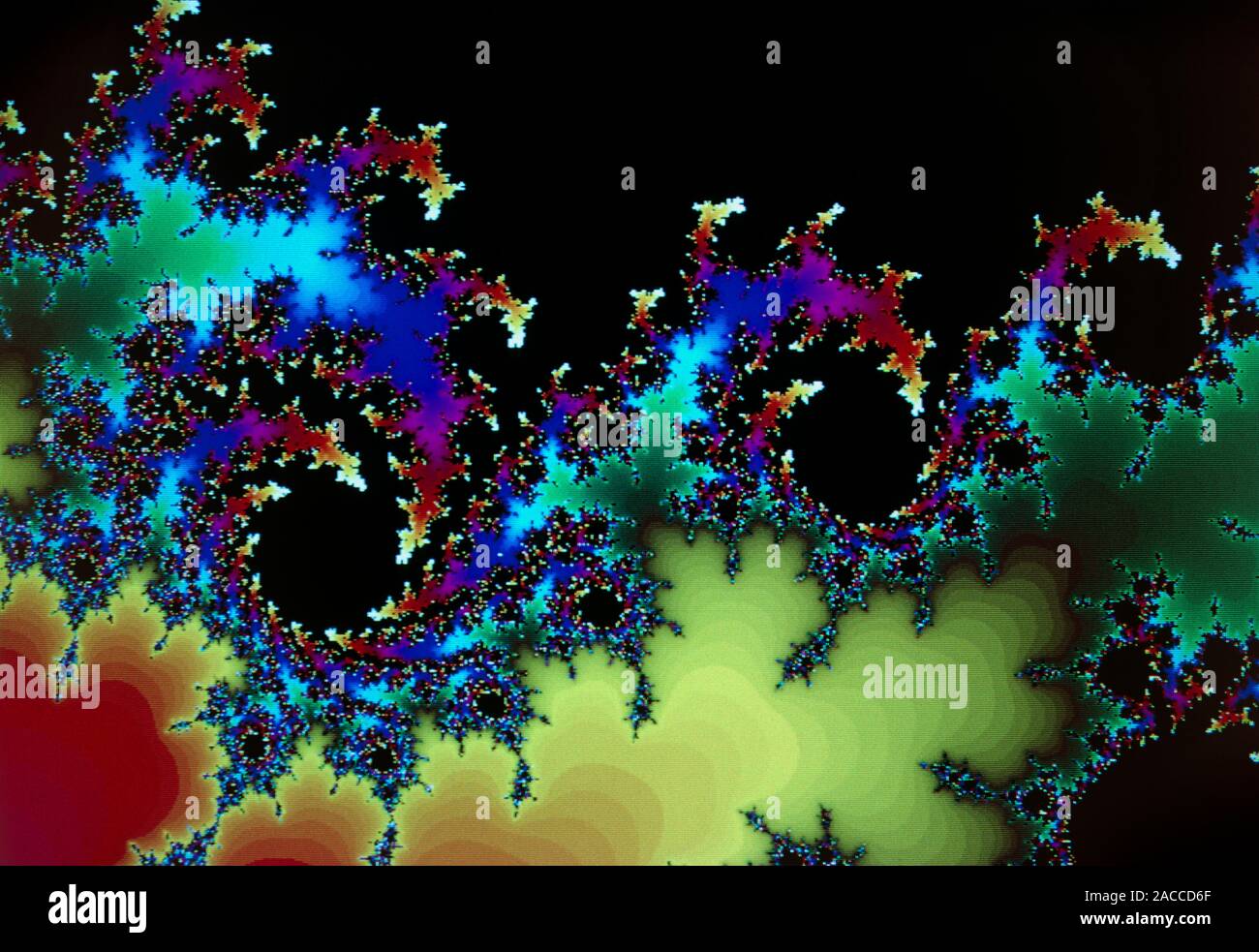 Fractal geometry: computer graphics representation of a detail from the ...