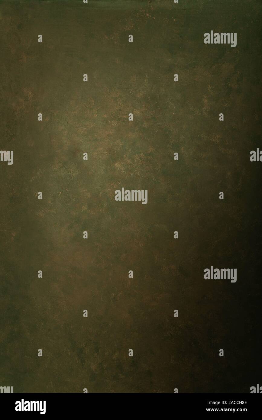 Traditional fine art vintage textures brown green painted muslin or ...