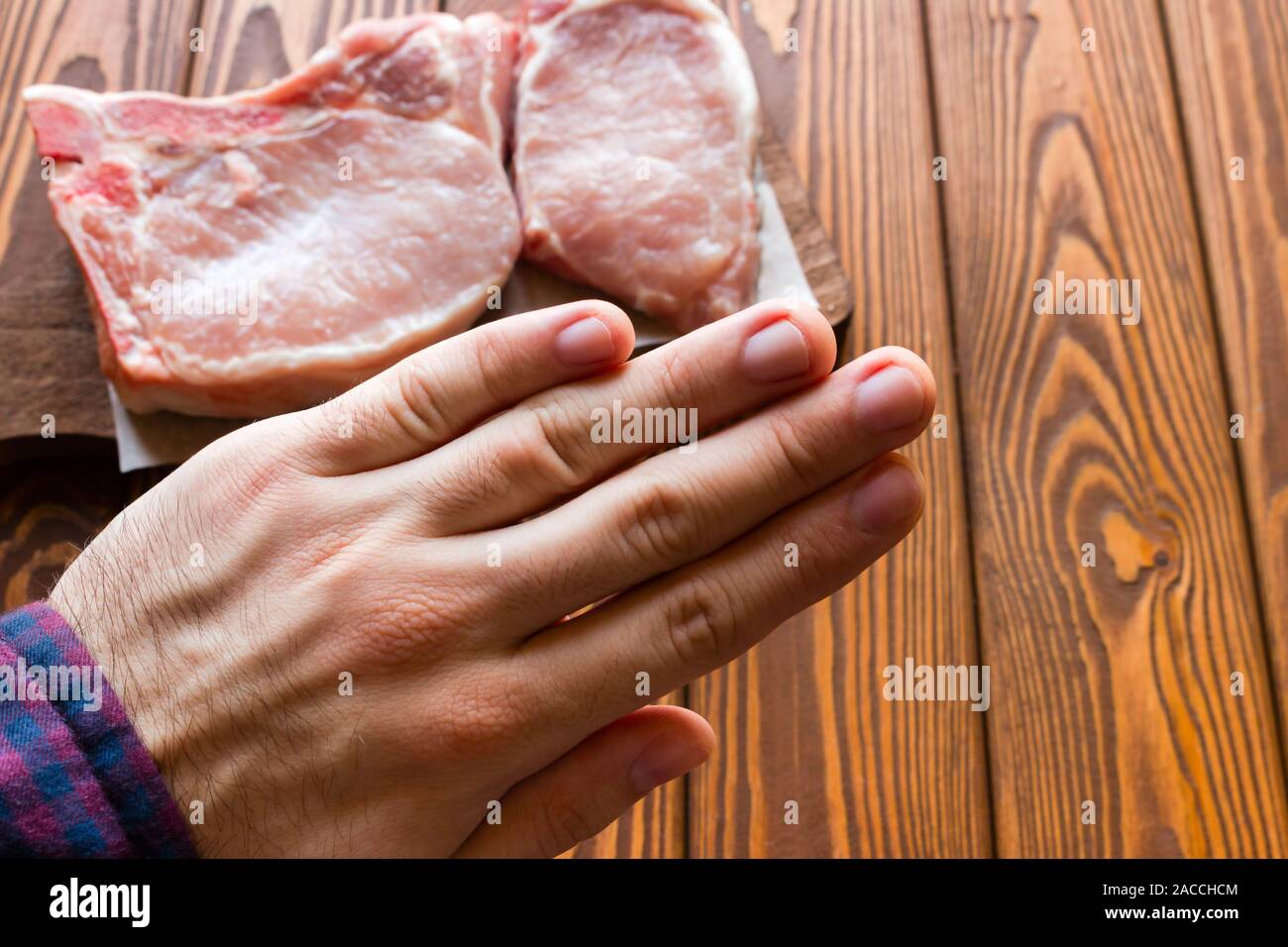 Refuses to eat meat hi-res stock photography and images - Alamy
