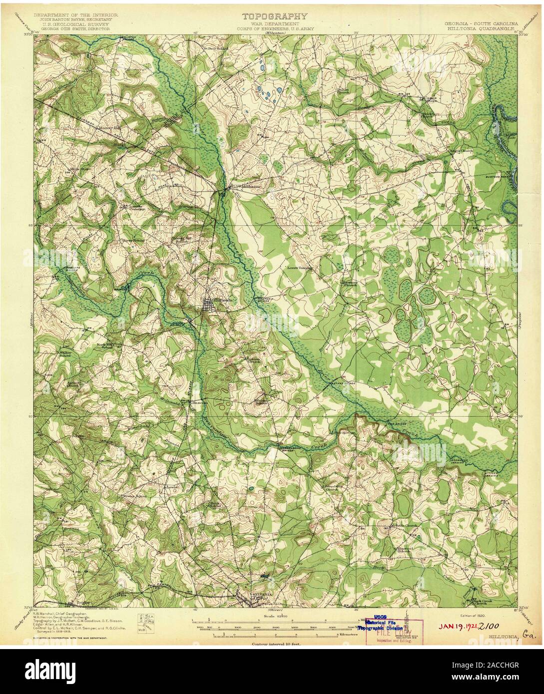 Map of the south 1920 hi-res stock photography and images - Alamy