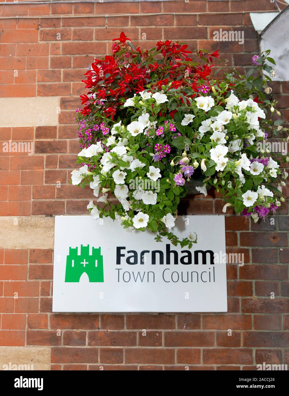 Farnham in Bloom. Surrey town of Farnham holds it's annual flower and ...