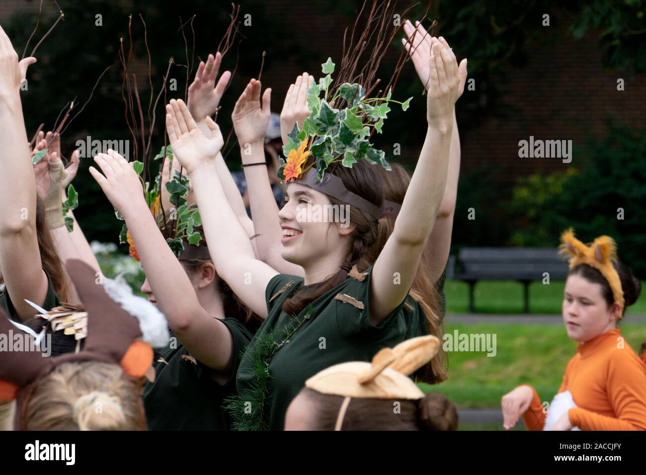 Farnham in Bloom. Surrey town of Farnham holds it's annual flower and ...