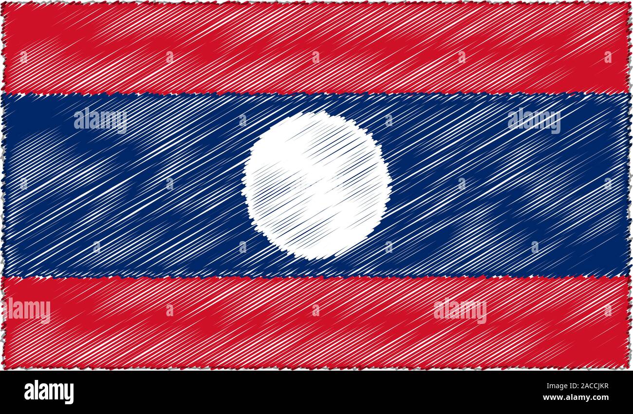 Laos flag vector vectors hi-res stock photography and images - Alamy