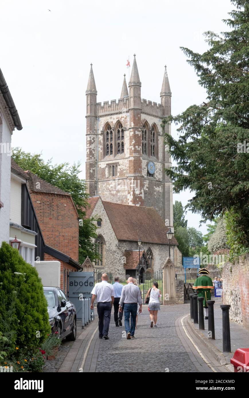 Farnham in Bloom. Surrey town of Farnham holds it's annual flower and ...