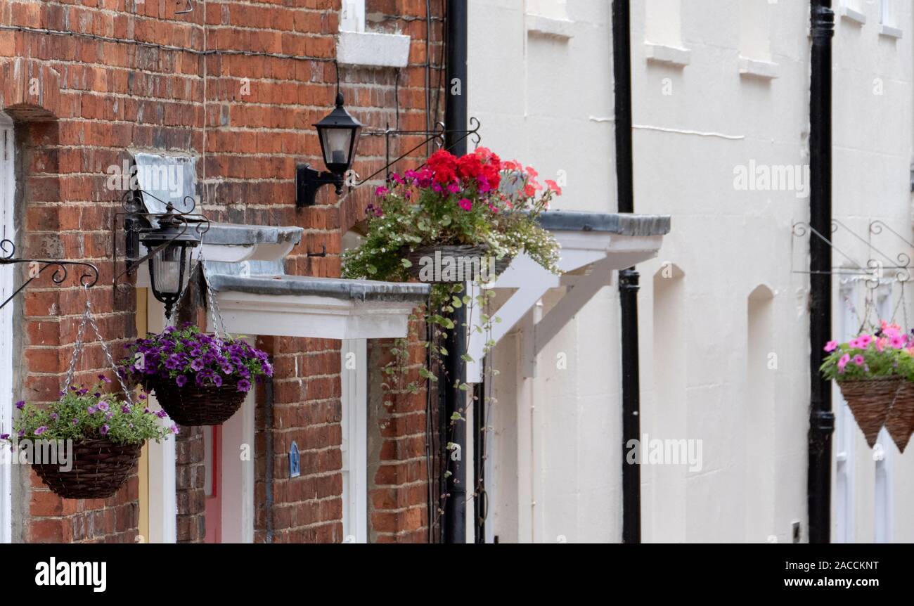 Farnham in Bloom. Surrey town of Farnham holds it's annual flower and ...
