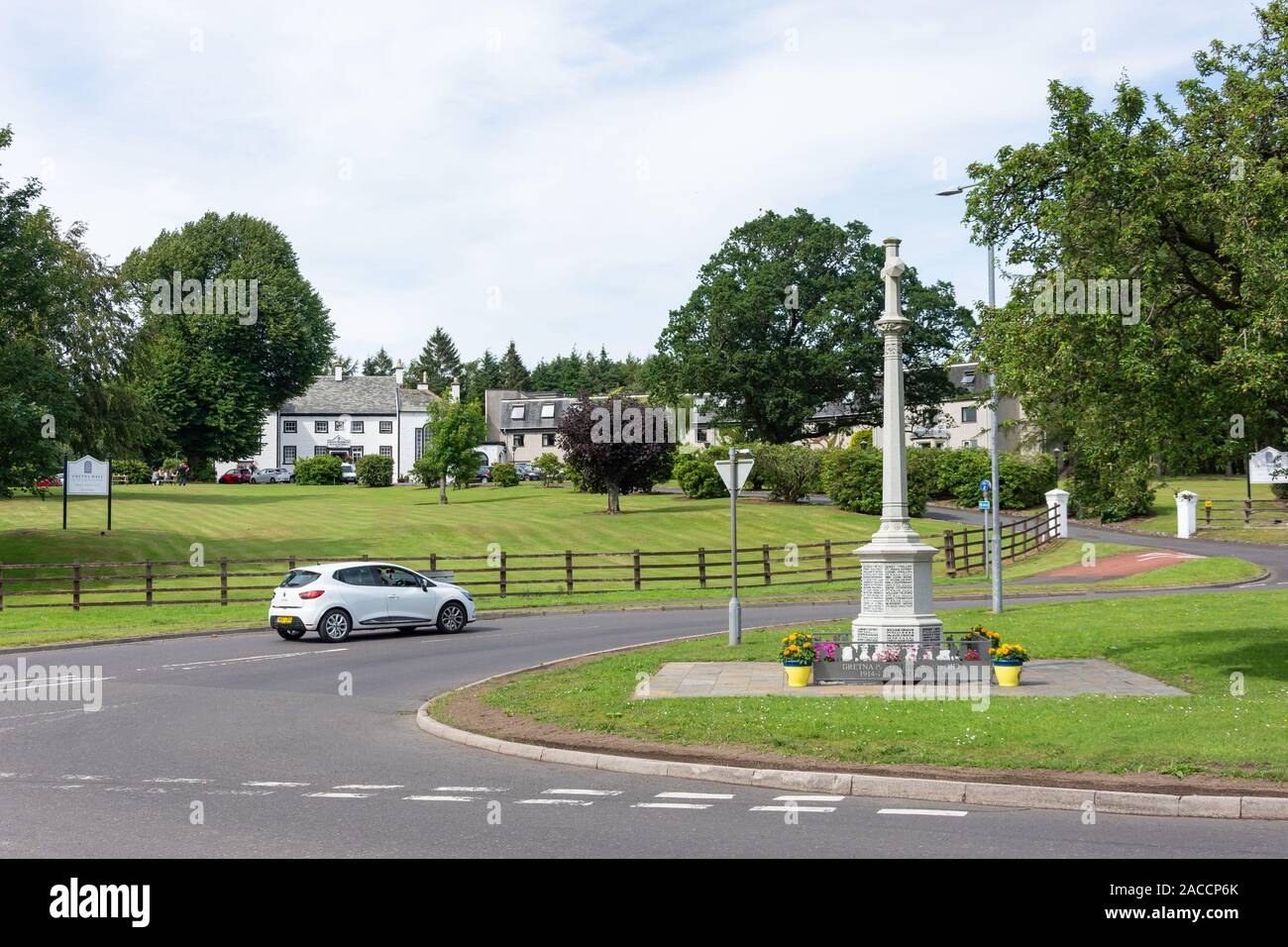 War Memorial and Gretna Hall Hotel & Wedding Venue, Gretna Green ...
