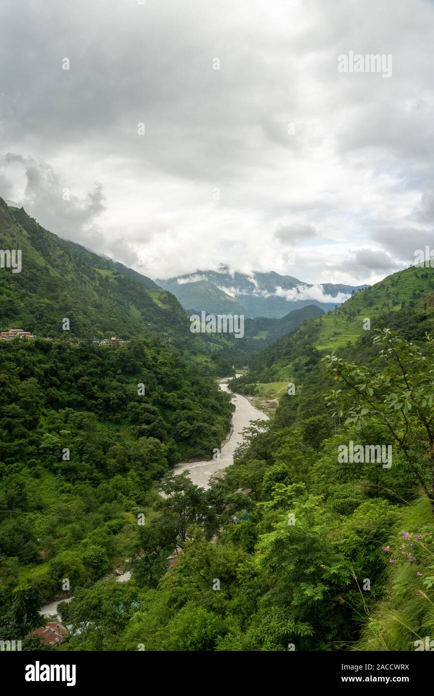 River Gorge in the Himalayas of Nepal Stock Photo - Alamy