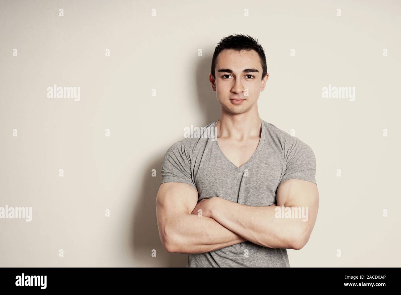 Bodybuilder crossed arms hi-res stock photography and images - Alamy