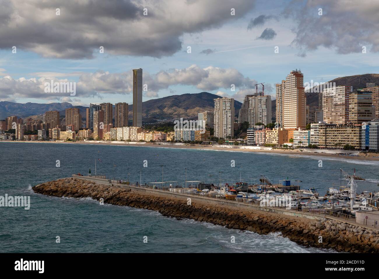 Poniente Beach in Benidorm Stock Photo - Alamy