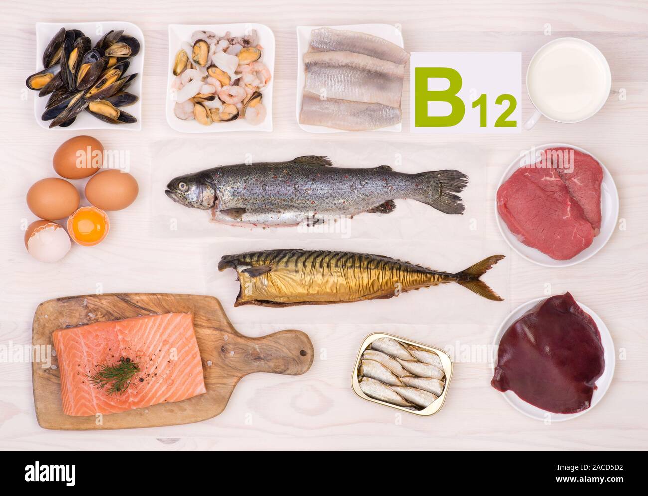 B12 food sources hi-res stock photography and images - Alamy