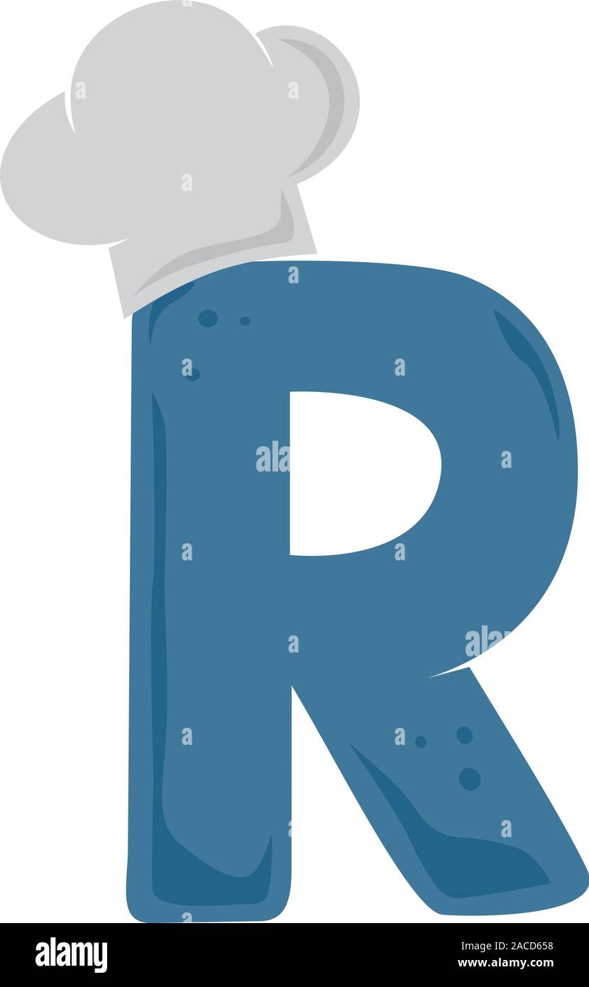 alphabet initial chef hat restaurant theme logo icon sign Stock Vector ...
