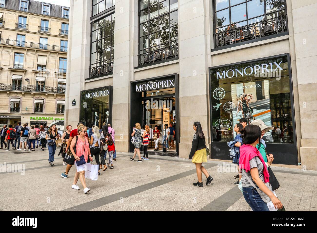 Monoprix store on Champs-Élysées Paris, France, Europe Stock Photo - Alamy